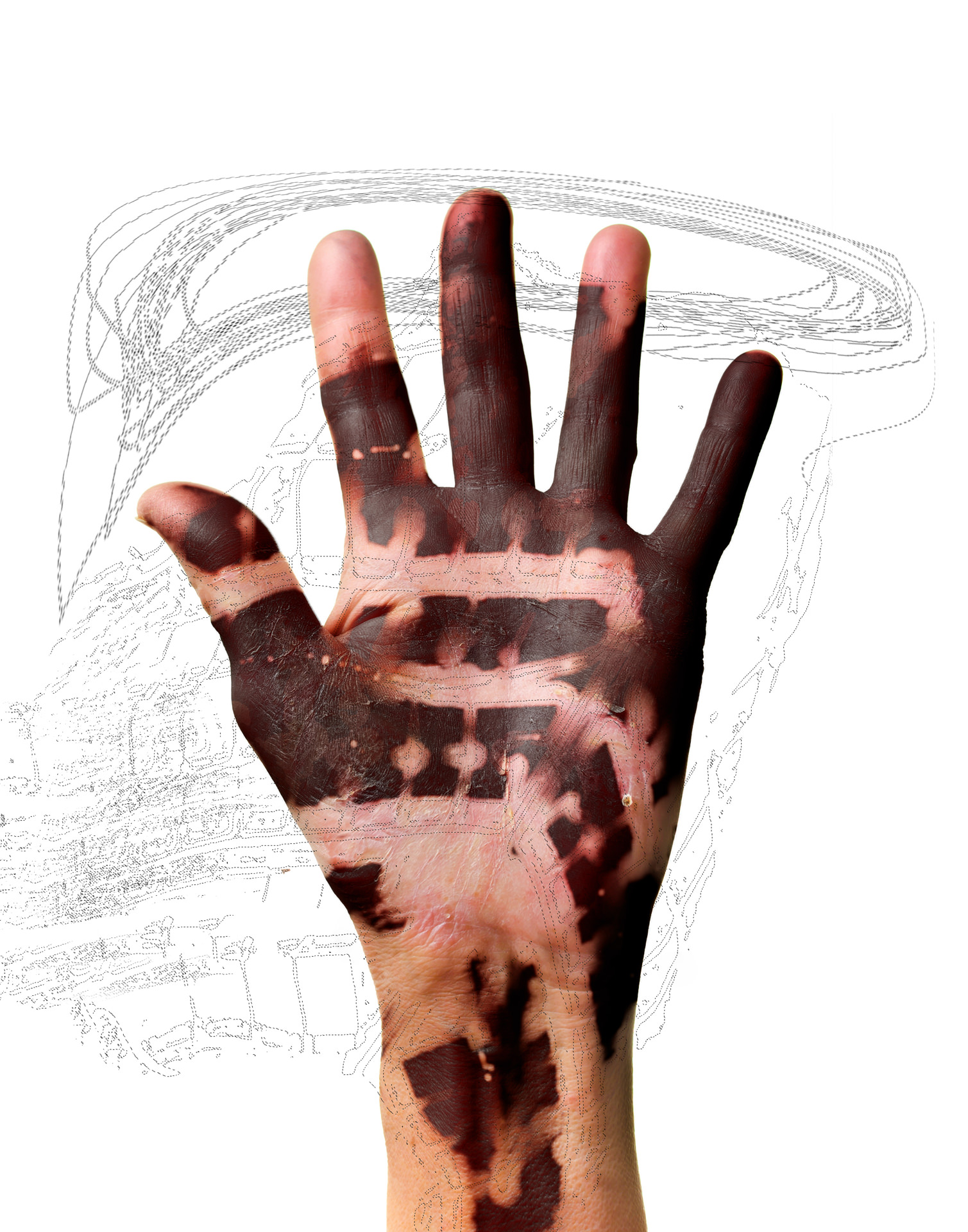 Trace Copy Render - Circuit Gallery Exhibition